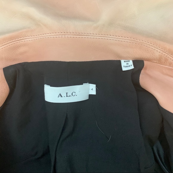 A.L.C. | Jackets & Coats | Alc Duvall Moto Jacket Blush Pink Leather ...